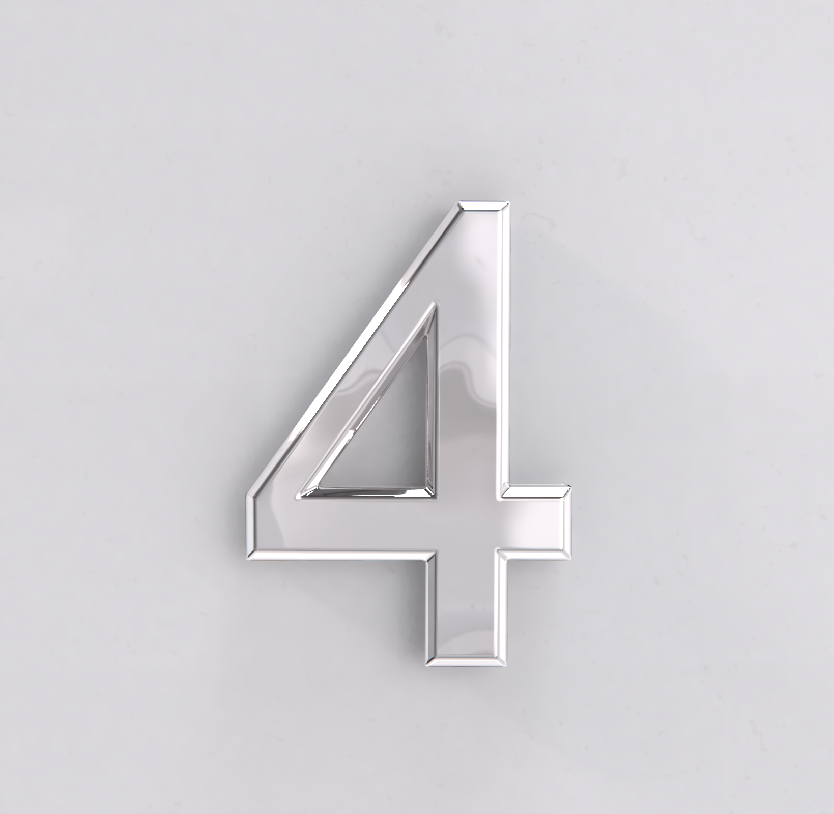 Chrome Self Adhesive Classic Style House Door Numbers – Stucc